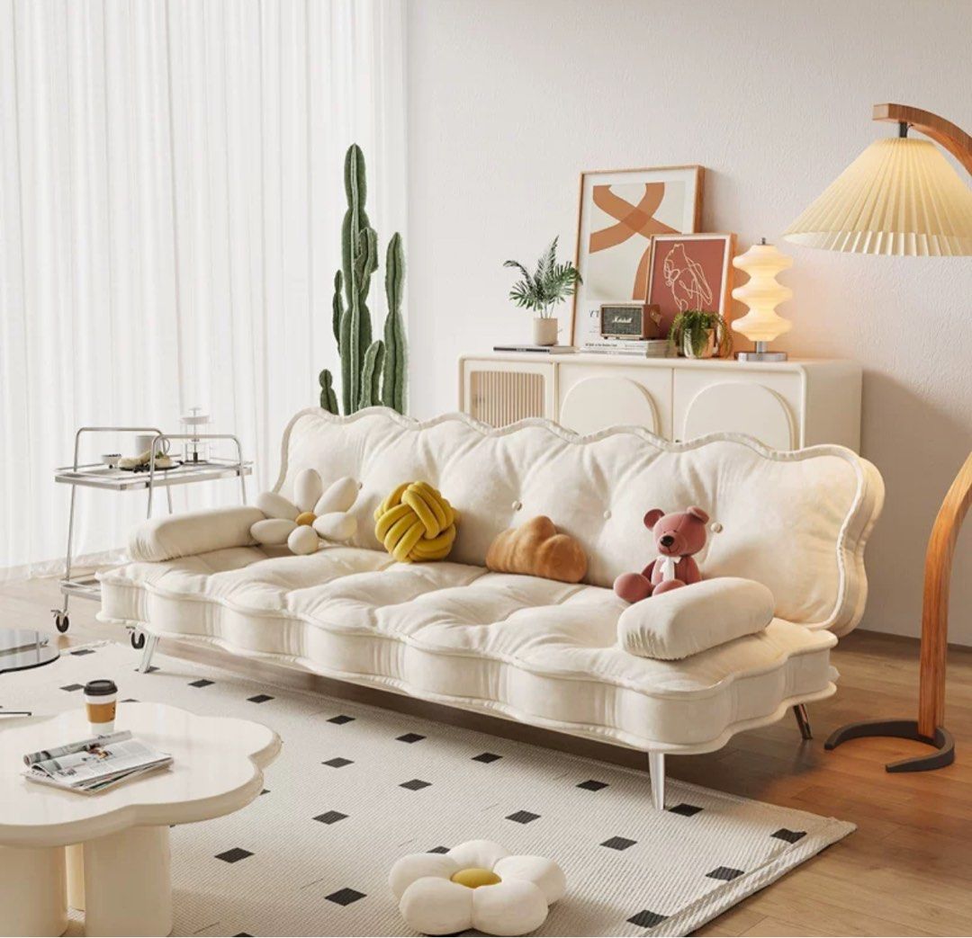 COVOT Modern Leather Sofa Bed, Furniture & Home Living, Furniture ...