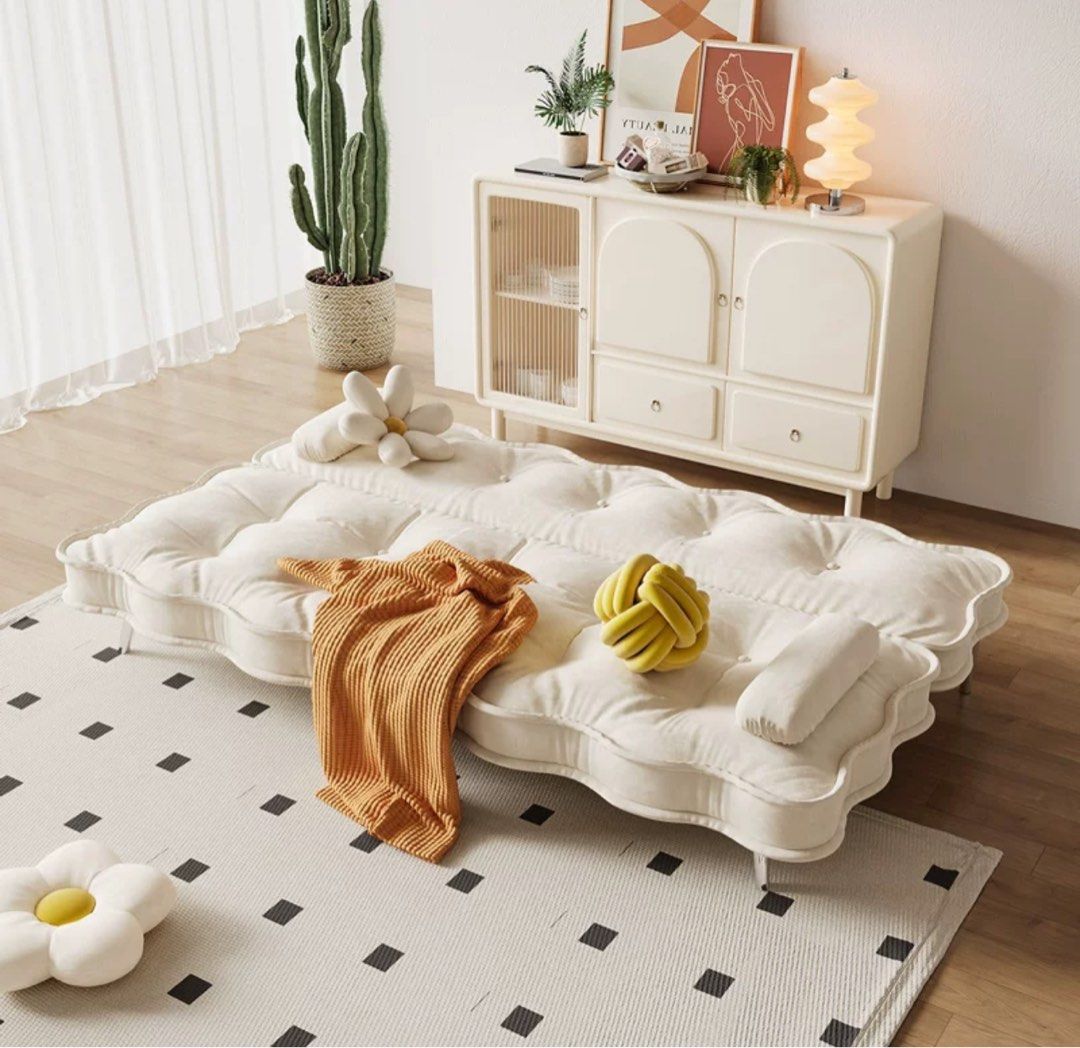 COVOT Modern Leather Sofa Bed, Furniture & Home Living, Furniture ...