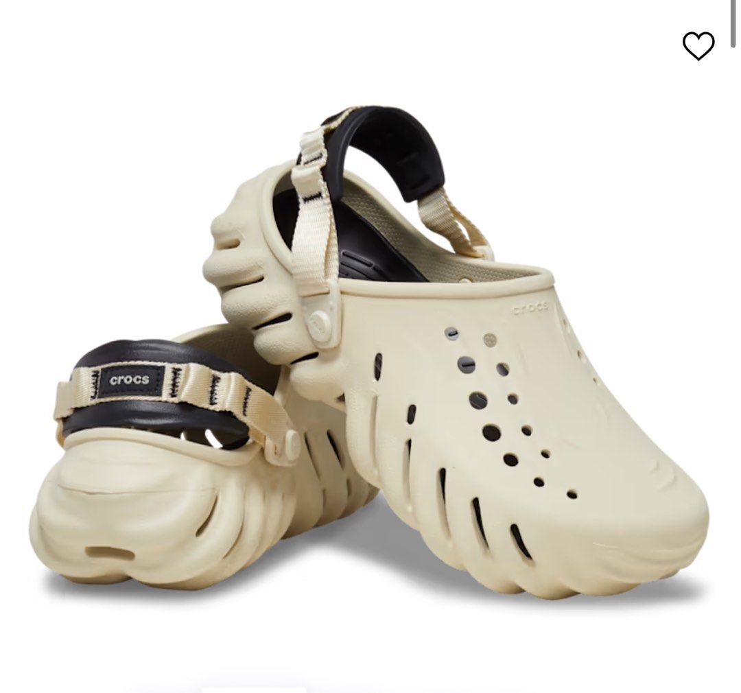 Crocs echo clog bone, Men's Fashion, Footwear, Flipflops and Slides on ...