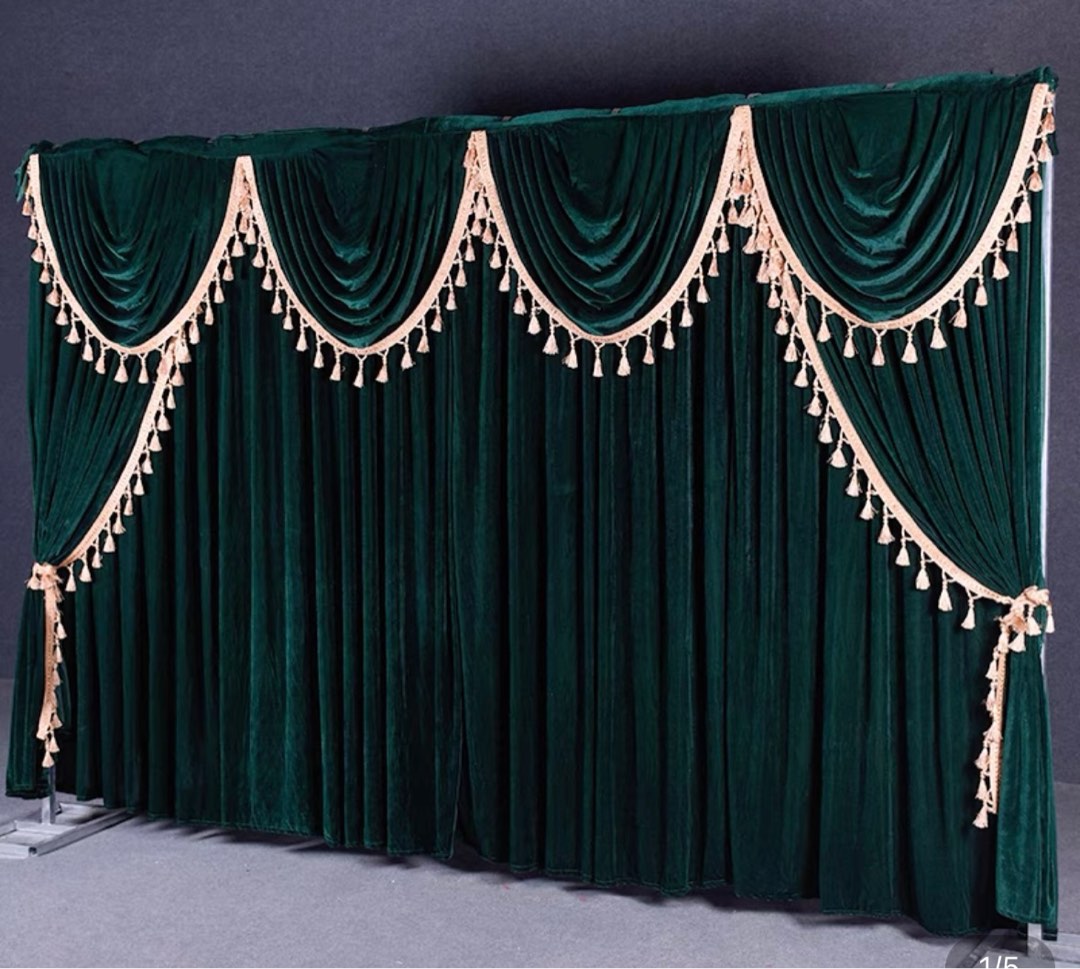 Curtain backdrop photoshoot video shoot wedding, Furniture & Home ...