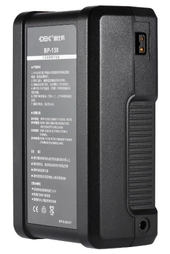 DBK BP-190 V-Mount Battery 13000mAh for Camcorder & LED Video Light ...