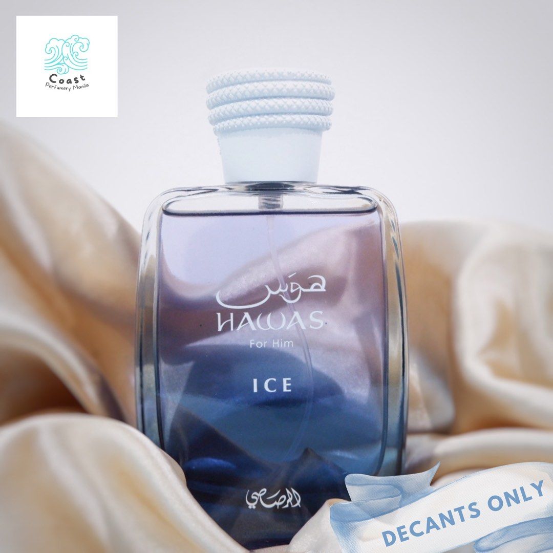 (DECANT) Rasasi Hawas Ice EDP, Beauty & Personal Care, Fragrance ...