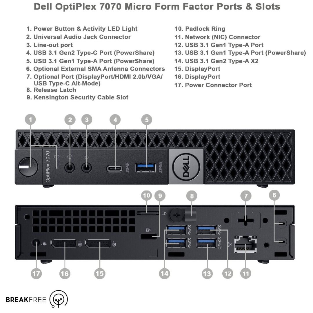 Dell optiplex 7070 micro tiny 細機, 電腦＆科技, 桌上電腦 - Carousell