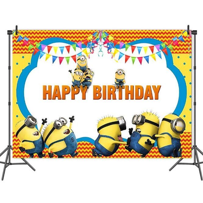 Despicable Me Minions Gru Theme Party Decoration Set Anime Cartoon ...