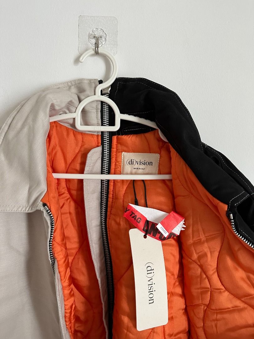 (di)vision oversized colour-block Canvas Bomber Jacket, Men's Fashion ...