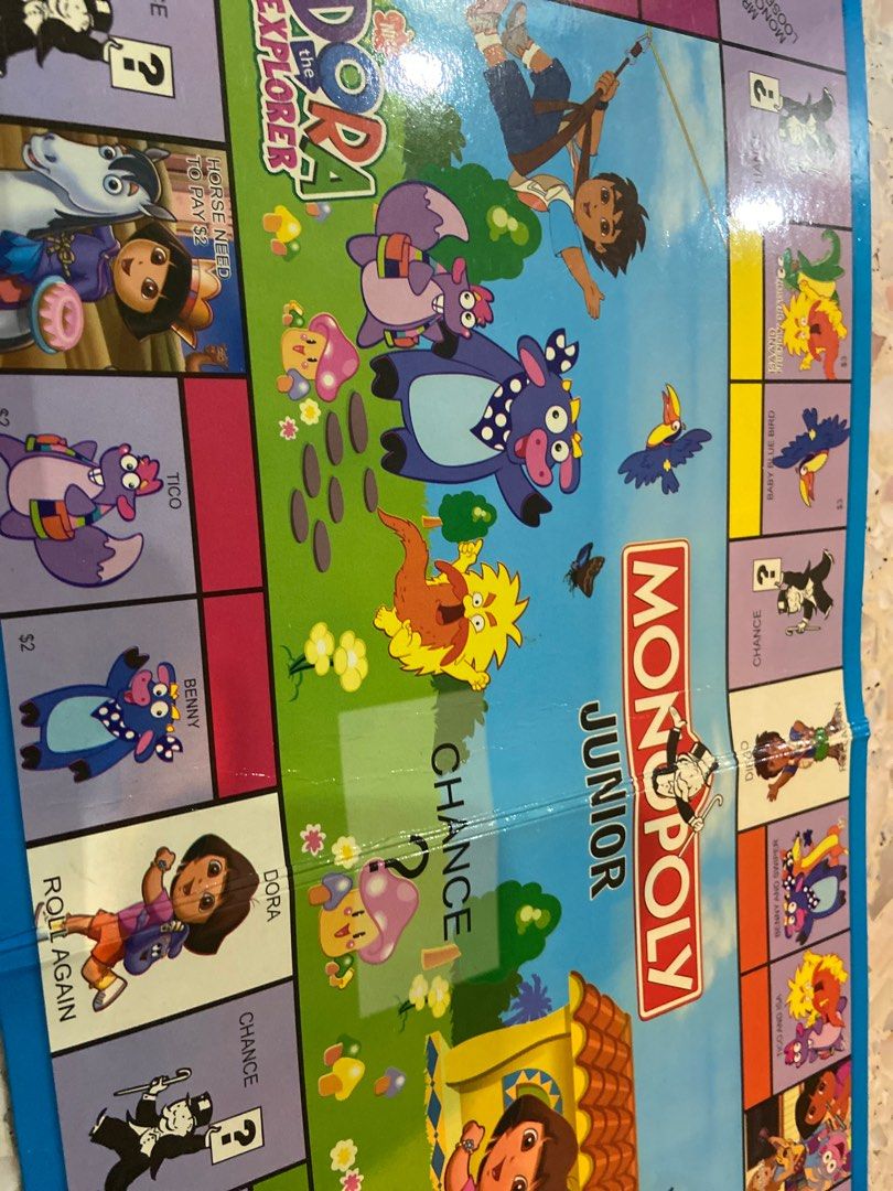Dora Monopoly game, Hobbies & Toys, Toys & Games on Carousell