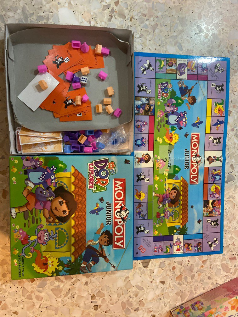 Dora Monopoly game, Hobbies & Toys, Toys & Games on Carousell