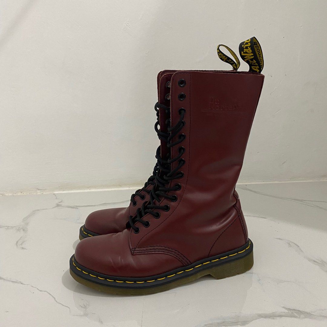 Dr Martens 1914 Cherry Red, Women's Fashion, Footwear, Boots on Carousell