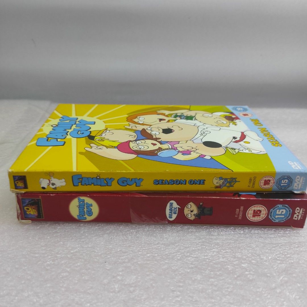 DVD Family guy season one and six 350 each *R81, Hobbies & Toys, Music ...