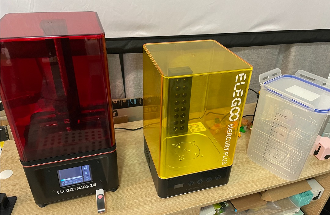 Elegoo Mars 2 Pro + Mercury Plus v2.0 Washing & Curing Station ...