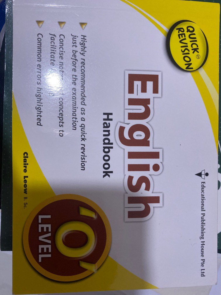 English handbook, Hobbies & Toys, Books & Magazines, Textbooks on Carousell