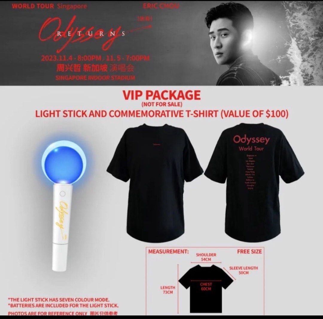 Eric Zhou Odyssey world tour shirt !!, Hobbies & Toys, Memorabilia & Collectibles, Fan ...