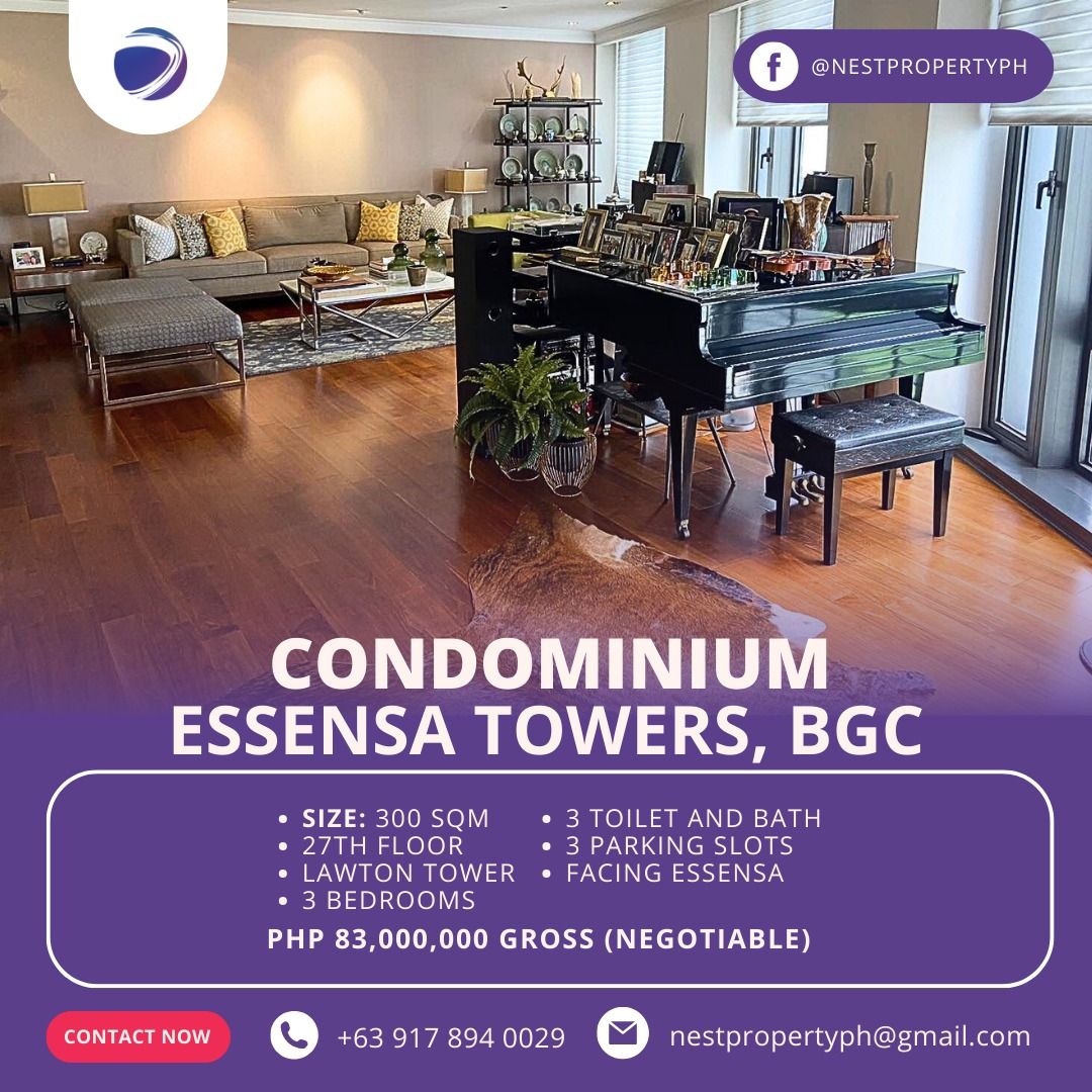 Essensa Towers, BGC - For SALE, Property, For Sale, Apartments & Condos ...