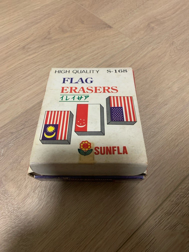 Flag erasers, Hobbies & Toys, Memorabilia & Collectibles, Vintage ...
