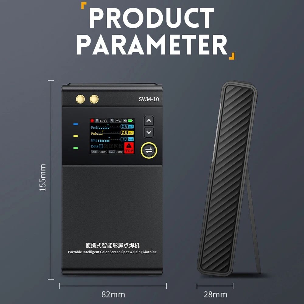 FNIRSI 移動點焊機 SWM-10 Fnirsi Portable Intelligent Color Screen Spot Welding Maching FNIRSI SWM-10 ...