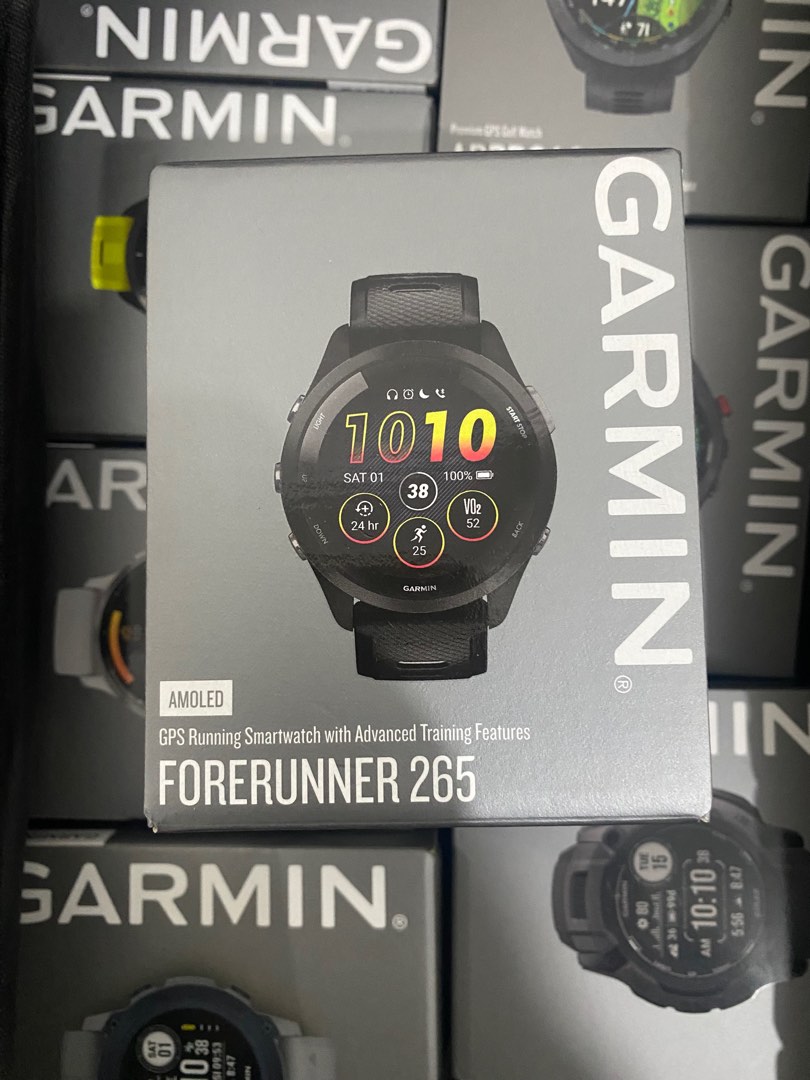 GARMIN Forerunner 265 Black, Men's Fashion, Watches & Accessories ...