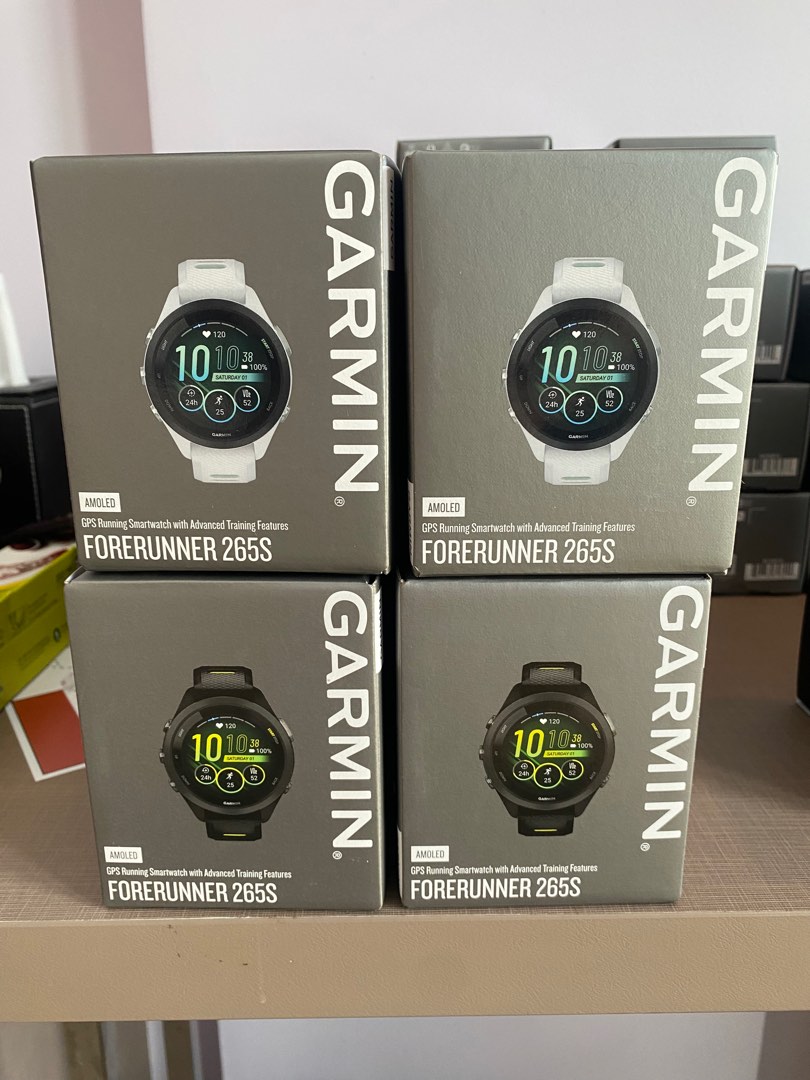 GARMIN Forerunner 265s (black and whitw), Women's Fashion, Watches ...