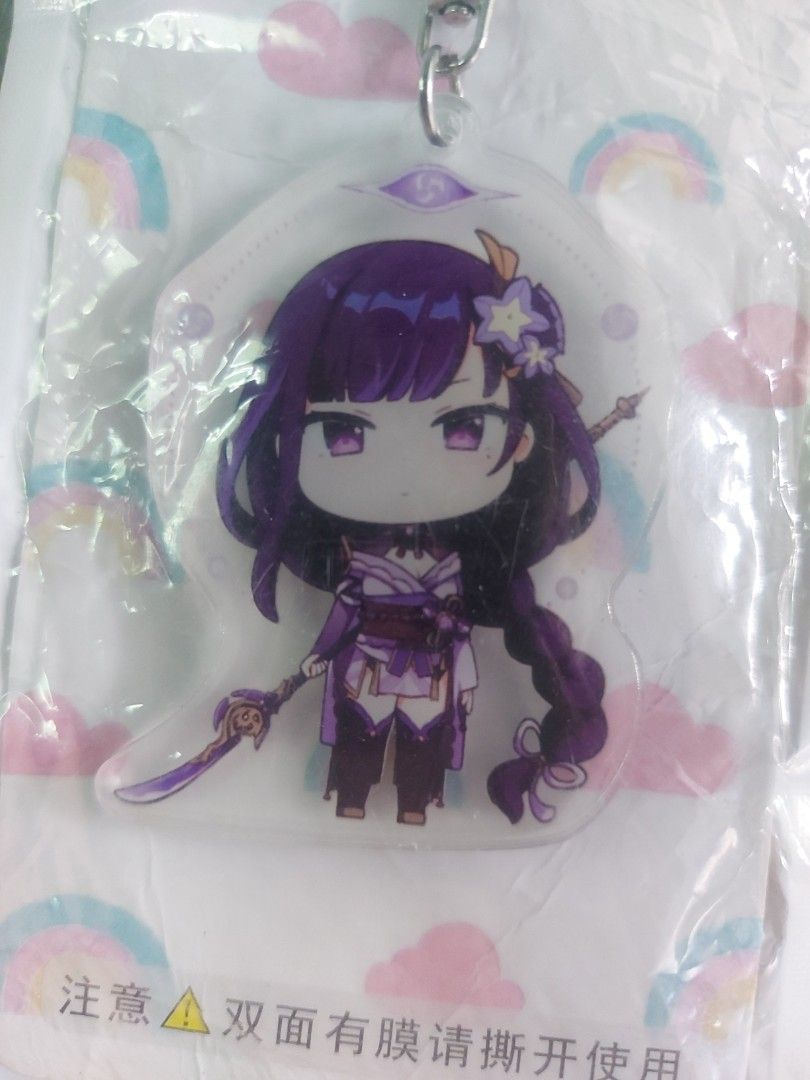 Genshin Impact Raiden Shogun Keychain/Charm, Hobbies & Toys, Toys ...