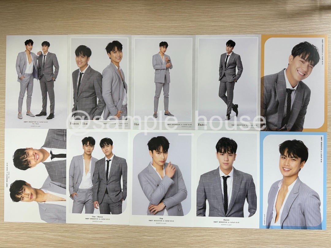 GMMTV EXHIBITION in JAPAN 日本展 日巡 OhmNanon Ohm Pawat Nanon Postcard 明信片 陳炳林 黃樂榮 GMM 泰星, 興趣及遊戲, 收藏 ...