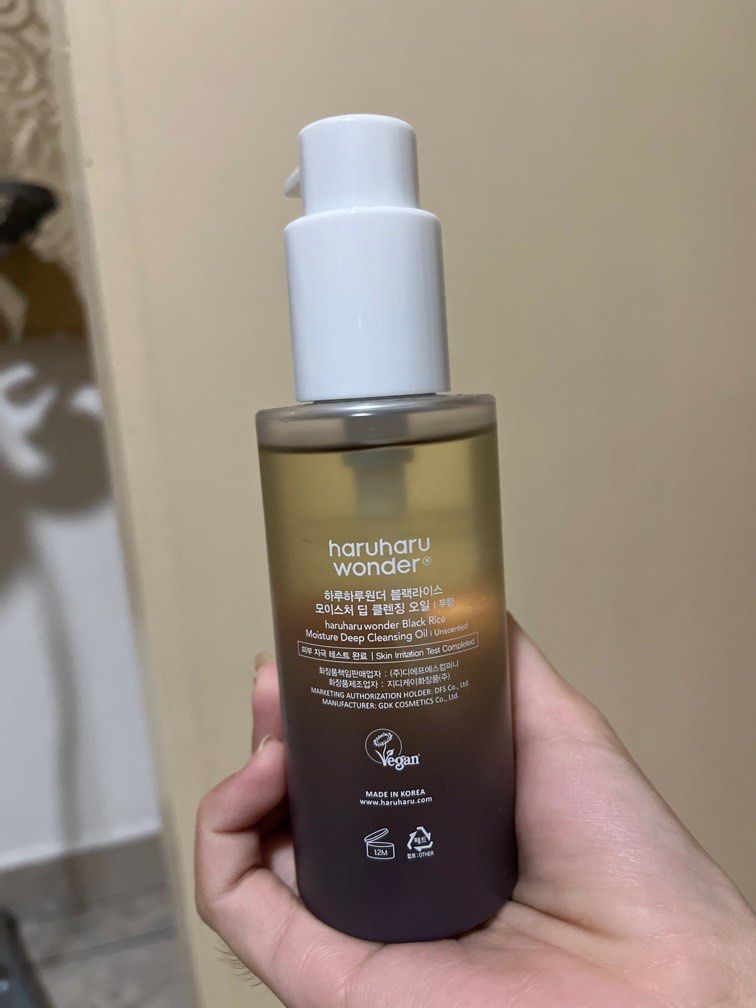 Haru Haru Wonder Black Rice Moisture Deep Cleansing Oil, Beauty ...