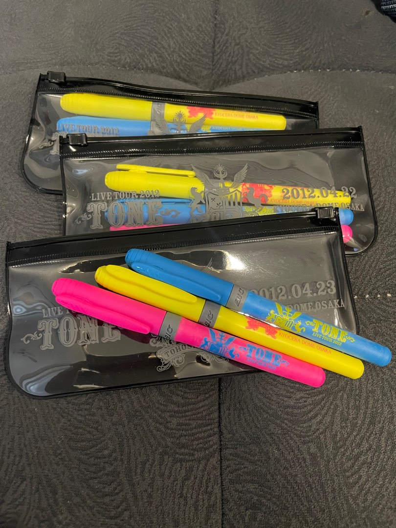 Highlighter pens with pen case japan, Hobbies & Toys, Stationary ...
