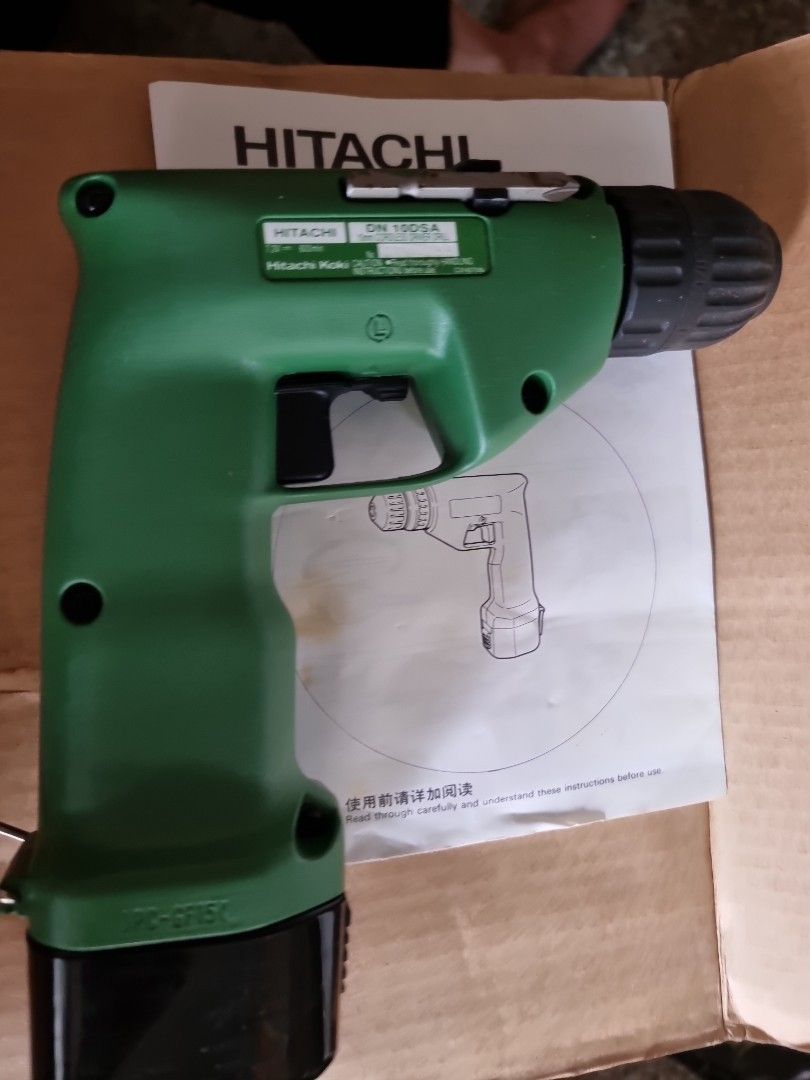 HITACHI Cordless Driver Drill (NEW), Furniture & Home Living, Home ...
