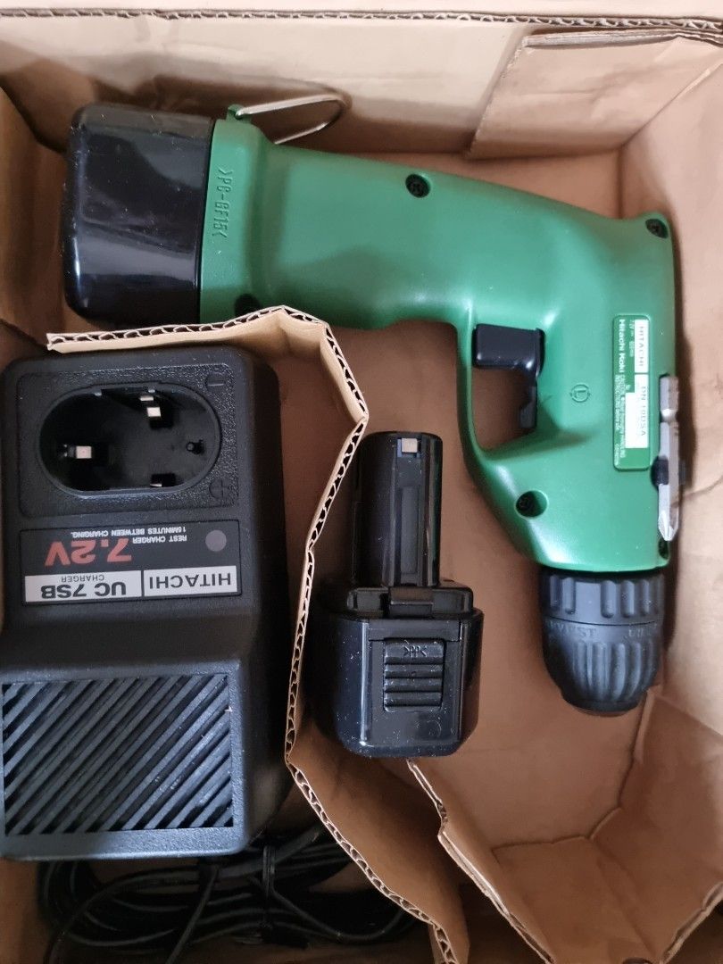 HITACHI Cordless Driver Drill (NEW), Furniture & Home Living, Home ...