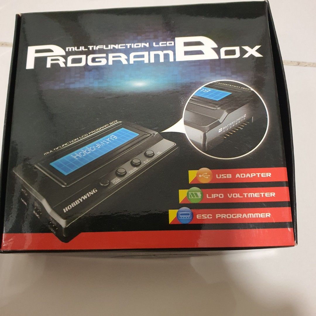 Hobbywing program box, Hobbies & Toys, Toys & Games on Carousell
