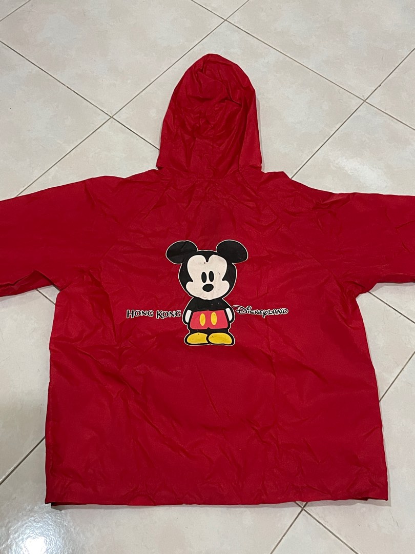 Hong Kong Disneyland Red Mickey foldable Jacket, Babies & Kids, Babies ...