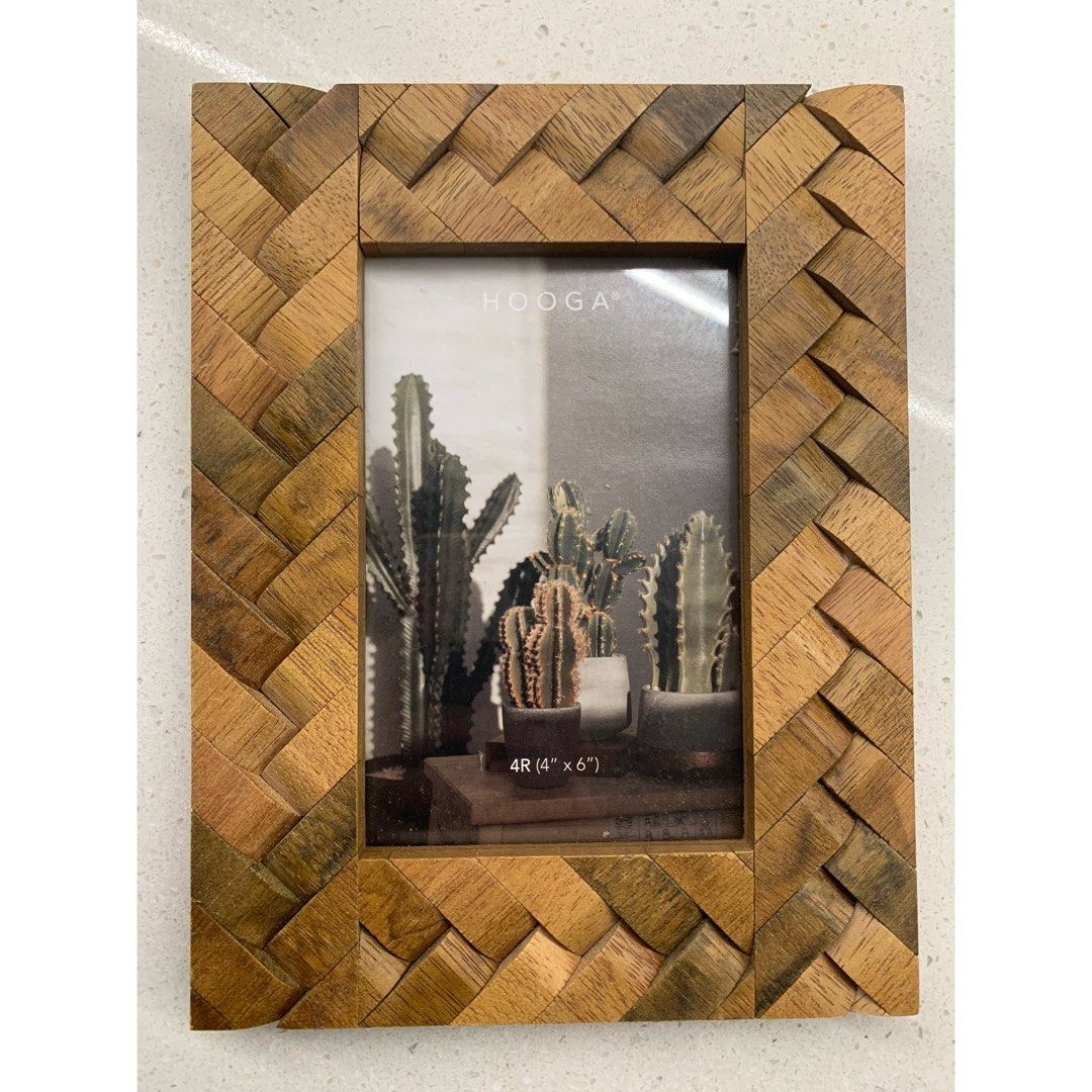 Hooga Wooden Table Photo Frame, Furniture & Home Living, Home Decor ...