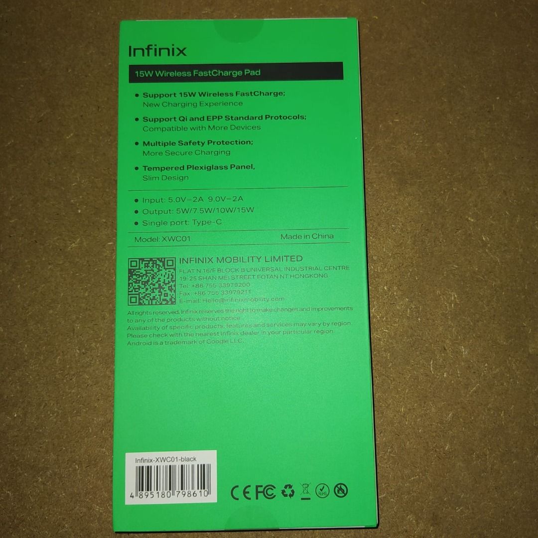 Infinix 15W Wireless Charging Pad, Mobile Phones & Gadgets, Mobile ...