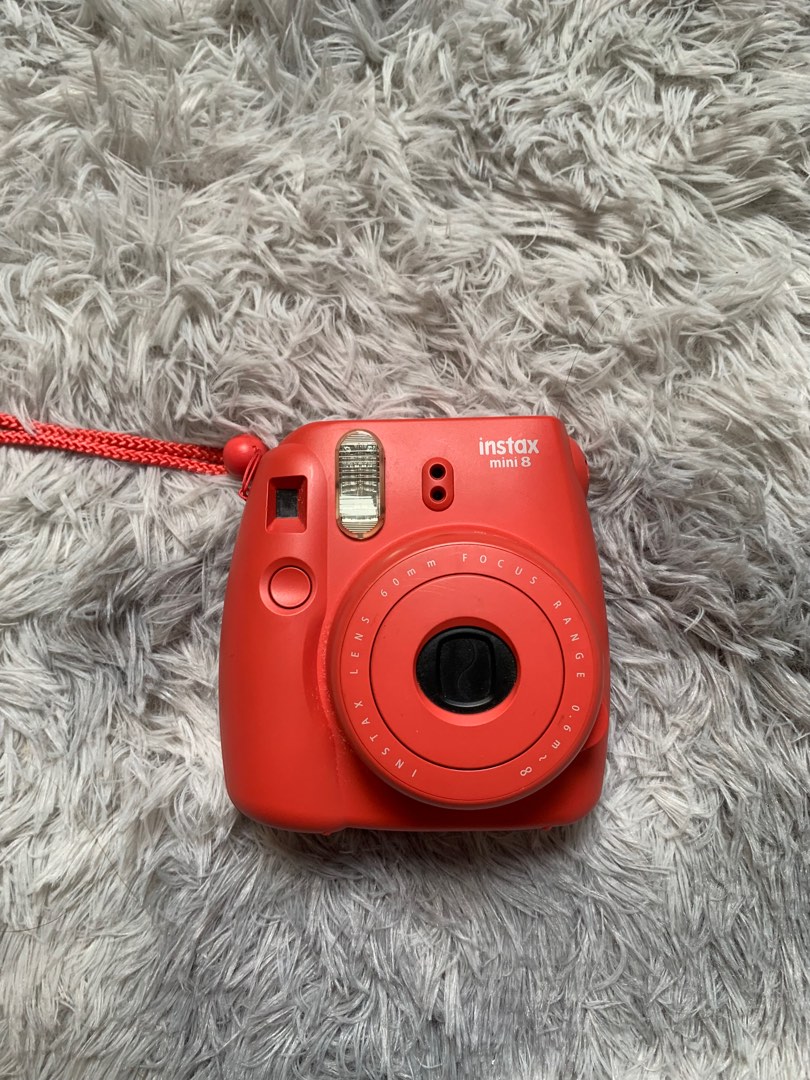 Instax mini 8 red, Photography, Cameras on Carousell
