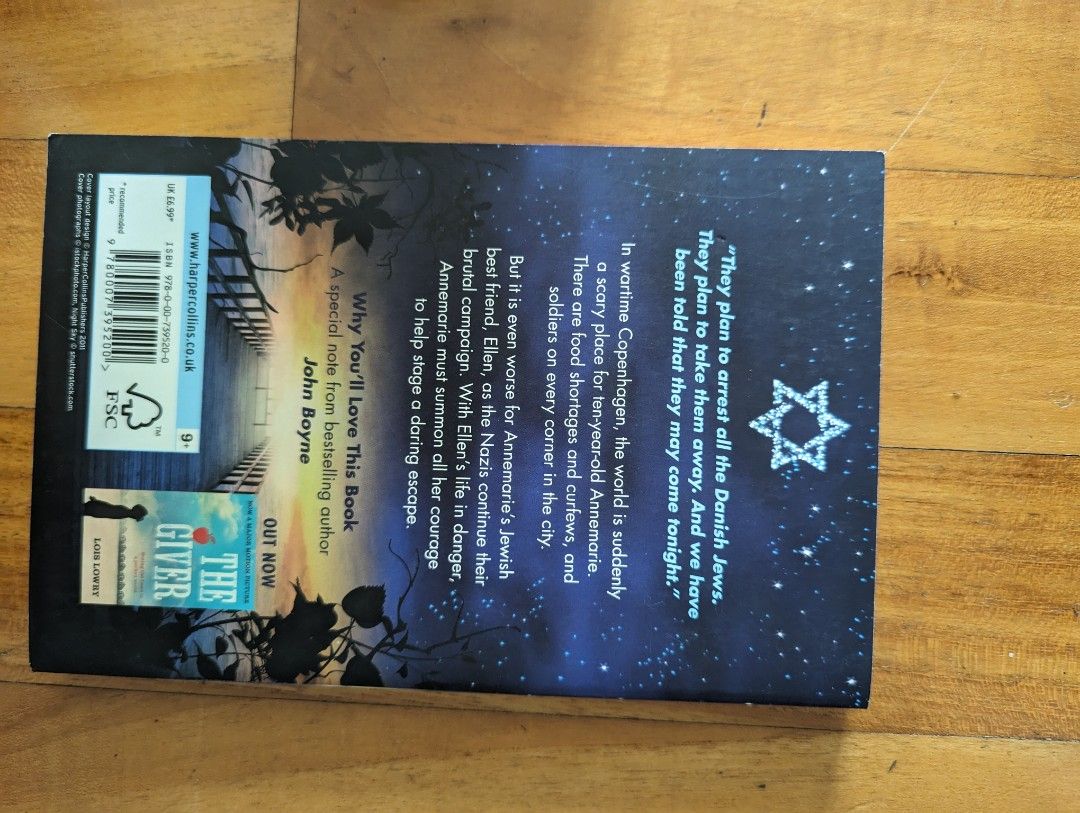 Kick by Mitch Johnson, Number the Stars by Lois Lowry, The terrible ...