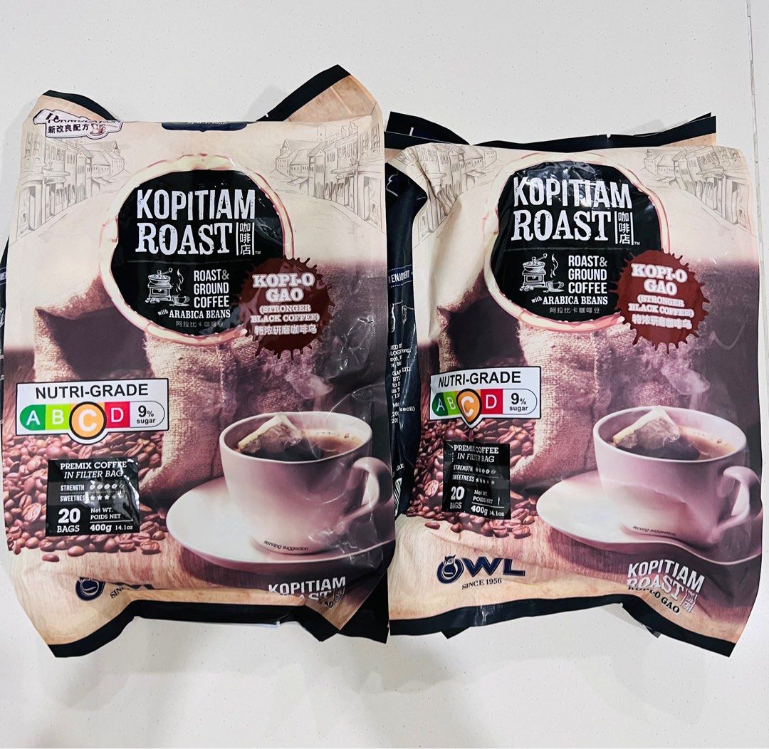 Kopitiam Roast. Kopi-O Gao x 2 packs, Food & Drinks, Beverages on Carousell