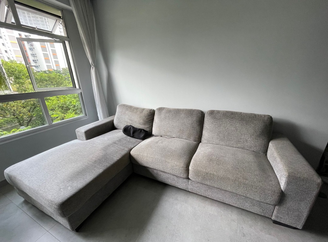 Layton 3 Seater L Shape-Rest Section on RIGHT Side when Seated (Grey ...