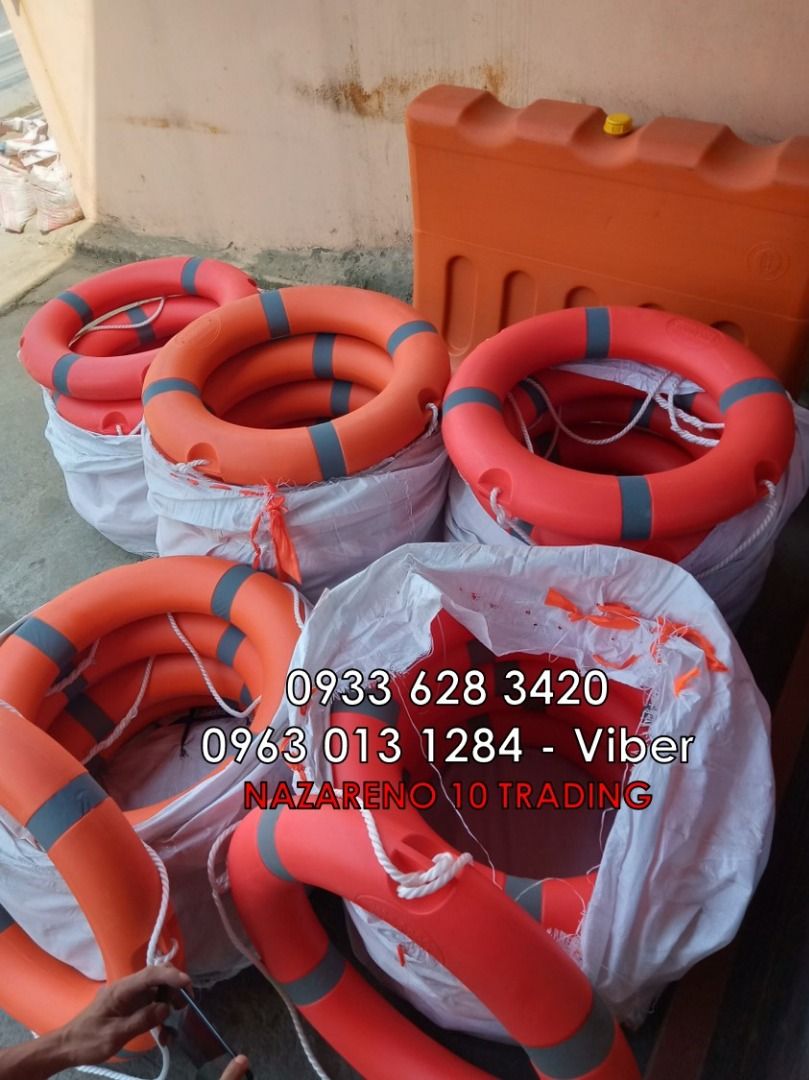 Life Ring Life Buoy 2.5 Kg Orange w/ Reflector Lifeguard, Looking For on Carousell