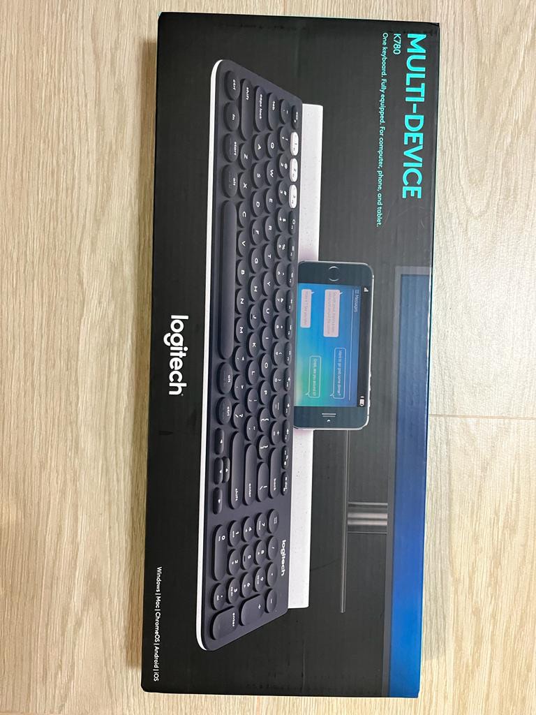 全新Logitech K780 多裝置無線鍵盤, 電腦＆科技, 電腦周邊及配件, 電腦鍵盤及相關產品 - Carousell