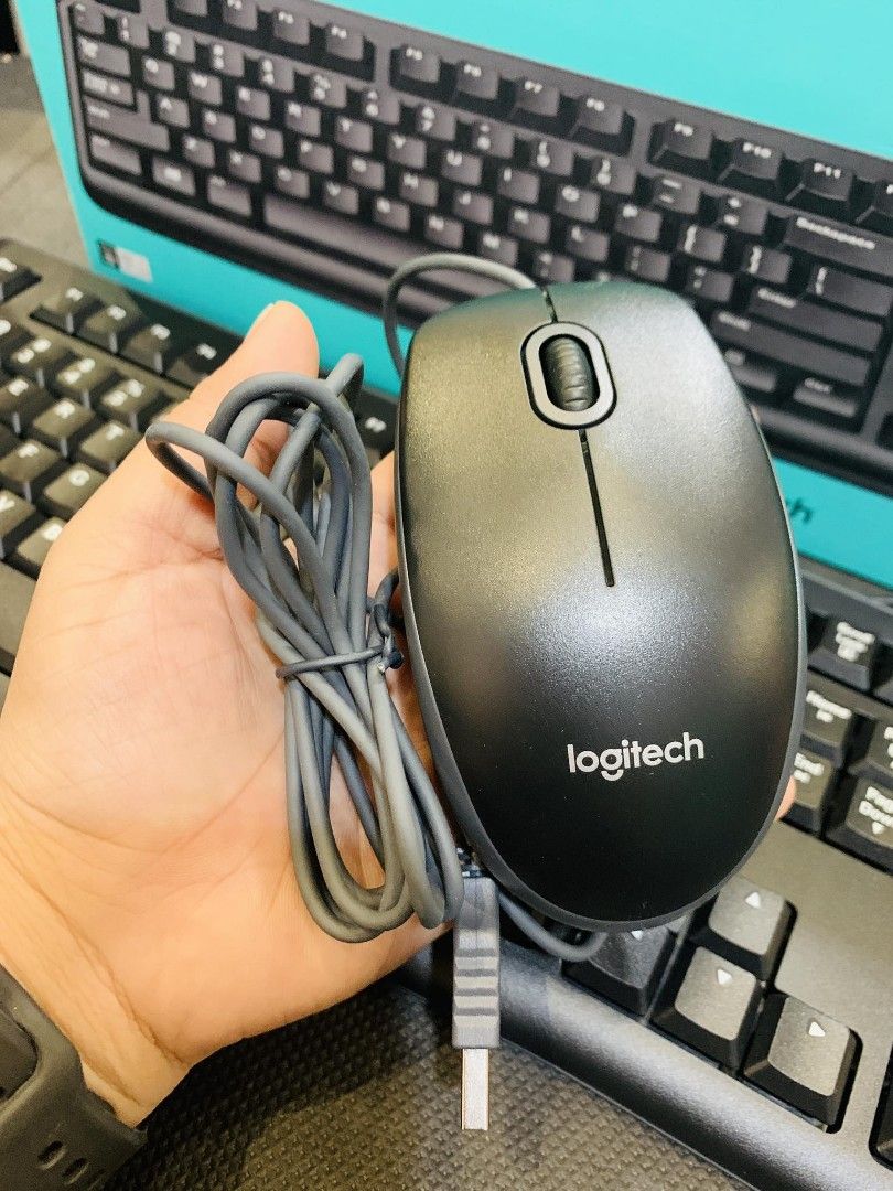 Logitech Mk120 Corded Keyboard Mouse Combo Computers And Tech Parts And Accessories Computer