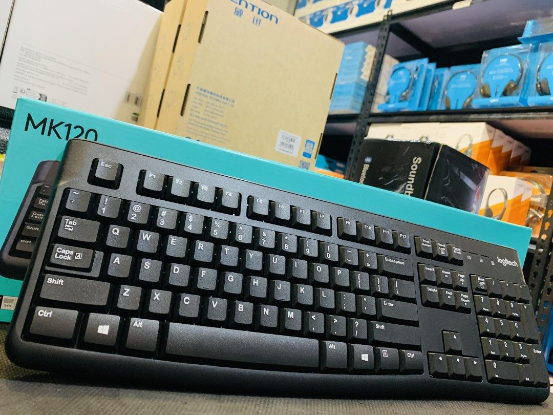 Logitech Mk120 Corded Keyboard Mouse Combo Computers And Tech Parts And Accessories Computer
