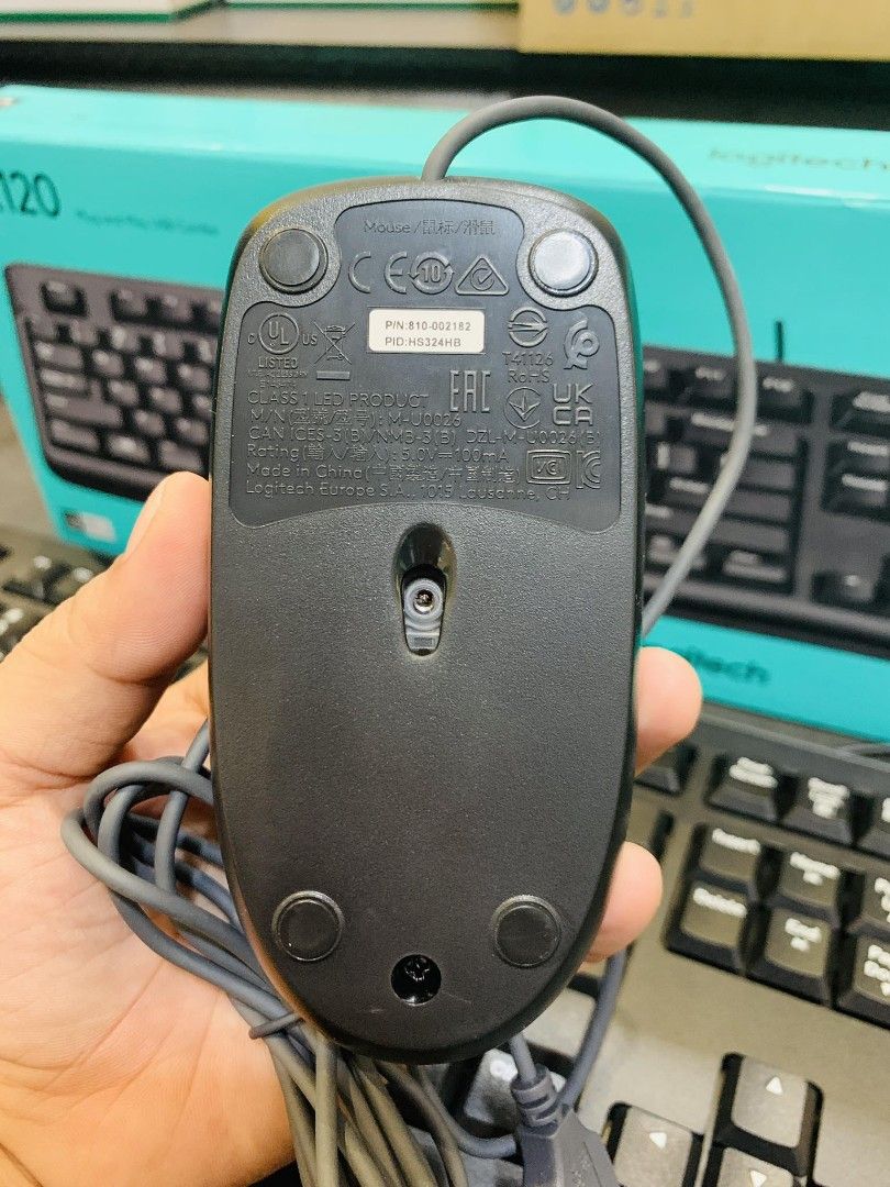 Logitech Mk120 Corded Keyboard Mouse Combo Computers And Tech Parts And Accessories Computer