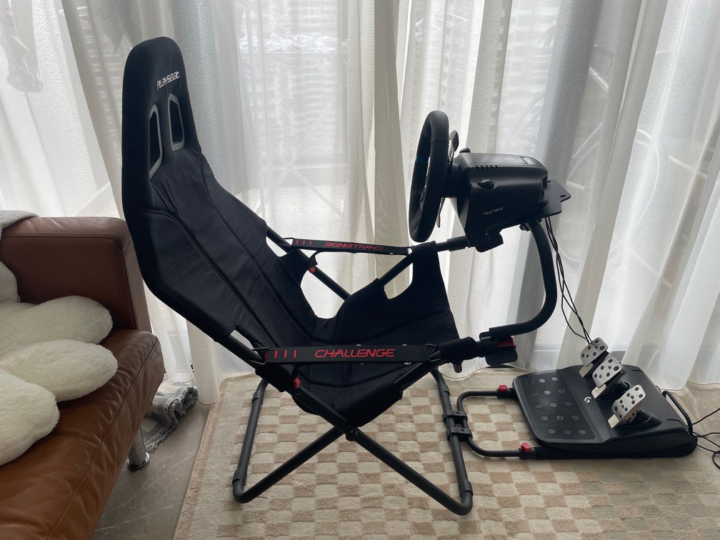 Logitech steering wheel G29 and PLAYSEAT racing chair, Video Gaming ...
