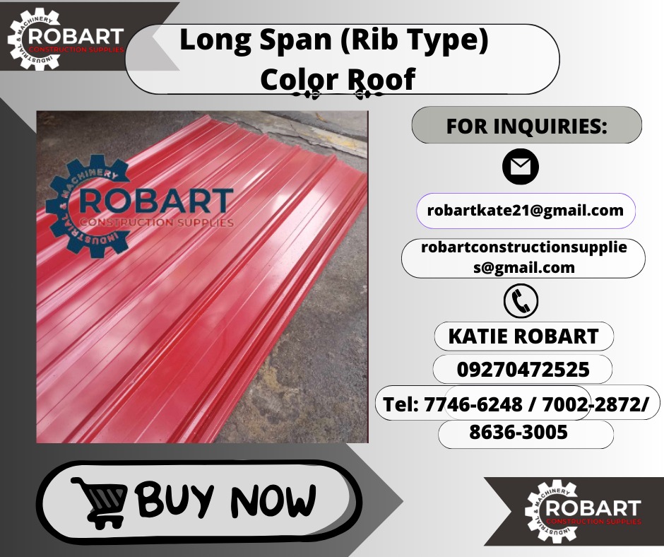 Long Span (Rib Type), Commercial & Industrial, Construction Tools ...