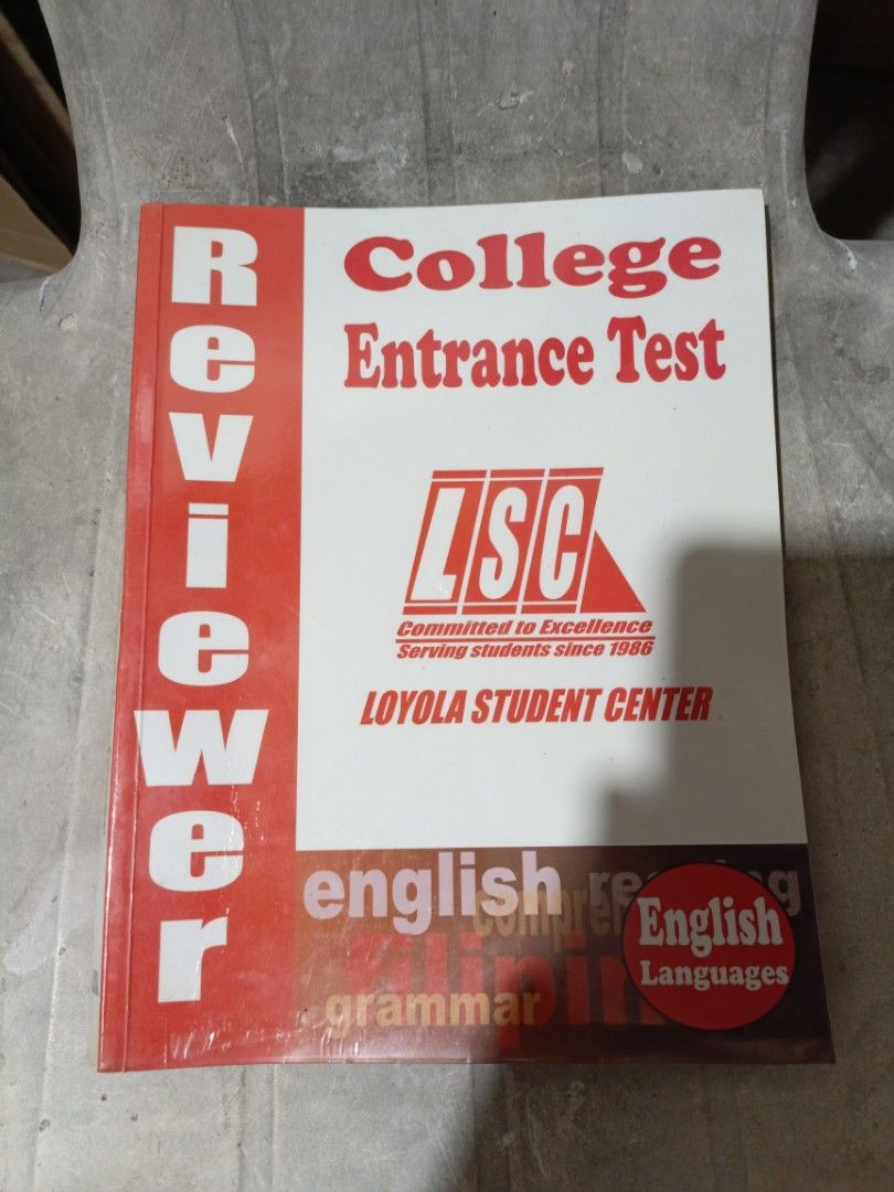 LSC English College Entrance Test Reviewer, Hobbies & Toys, Books ...