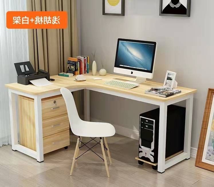 L-Shape Study Table Office Desk, Furniture & Home Living, Furniture ...