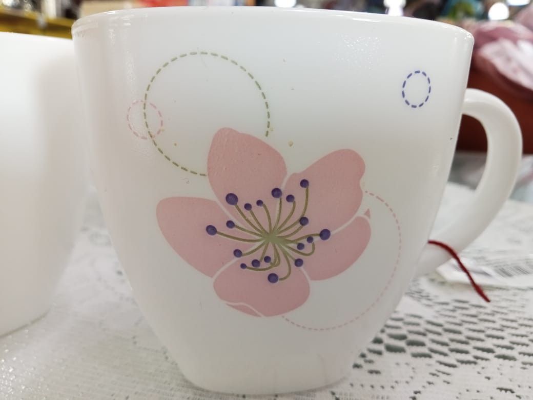 LUMINARC Ikumi Cups with Saucer, Furniture & Home Living, Kitchenware ...