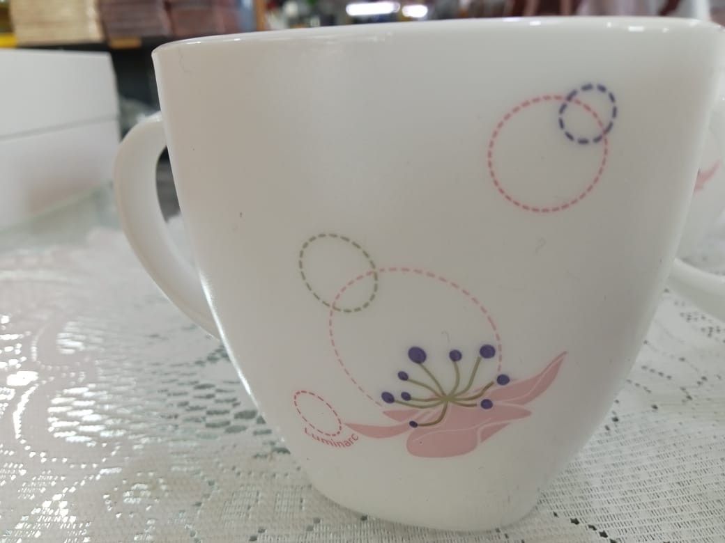 LUMINARC Ikumi Cups with Saucer, Furniture & Home Living, Kitchenware ...