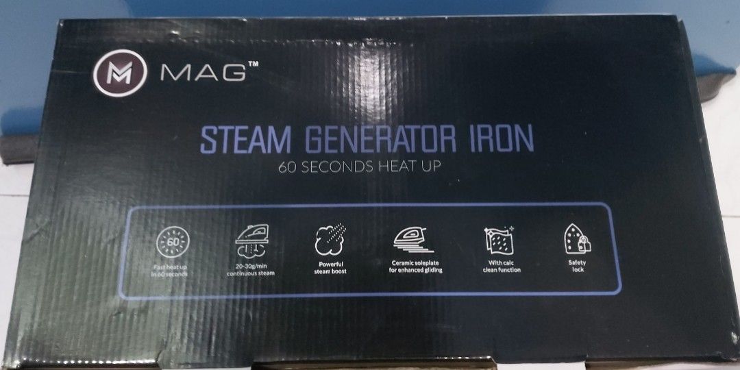 MAG Steam Generator Iron, TV & Home Appliances, Irons & Steamers on Carousell