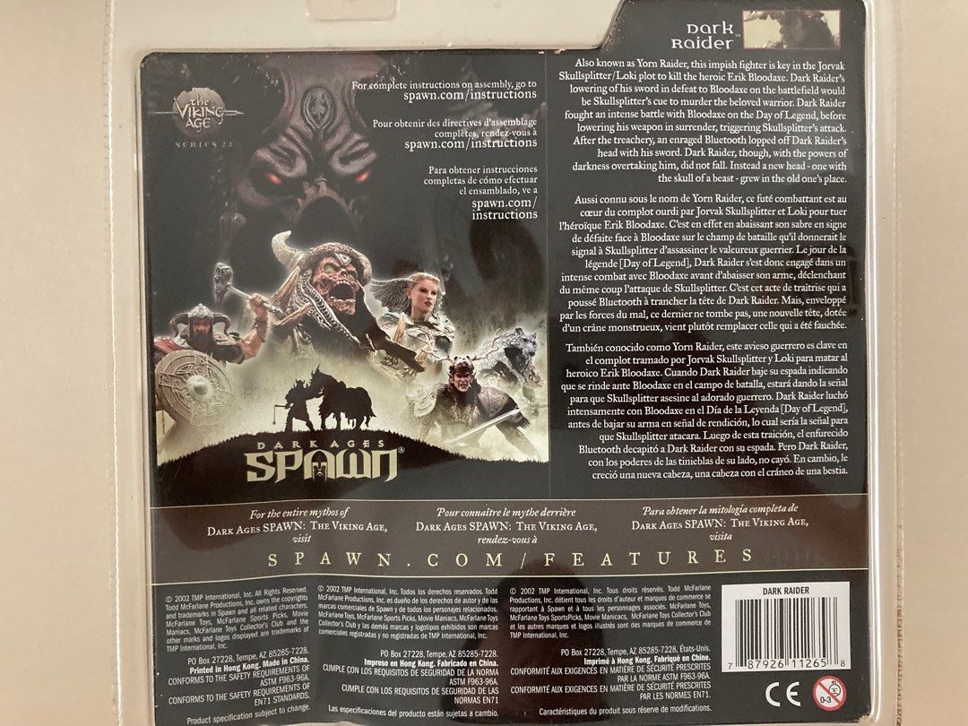McFarlane Spawn Viking Age Bluetooth Berserker the Troll Dark Raider ...