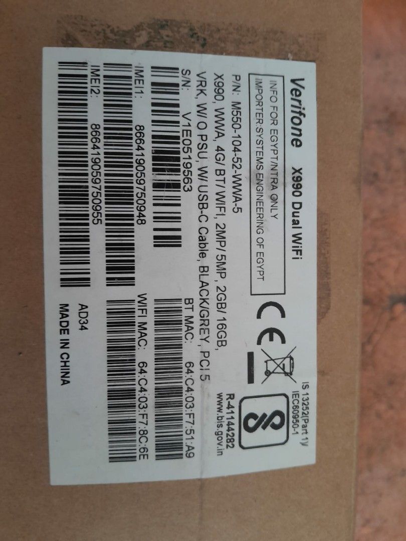 MESIN KASIR THERMAL PRINT DAN EDC VERIFONE X990, Telepon Seluler & Tablet, Lainnya di Carousell