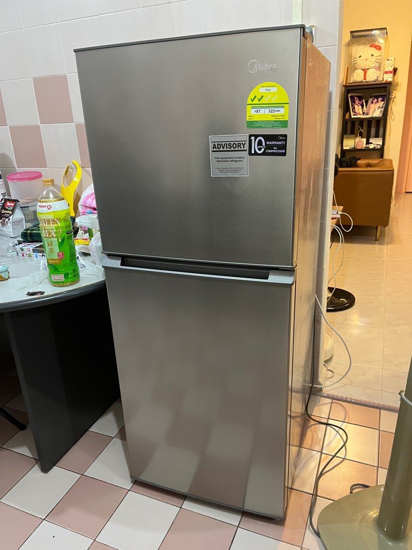 Midea MD212 2-Door Refrigerator 192 litres, TV & Home Appliances, Kitchen Appliances ...